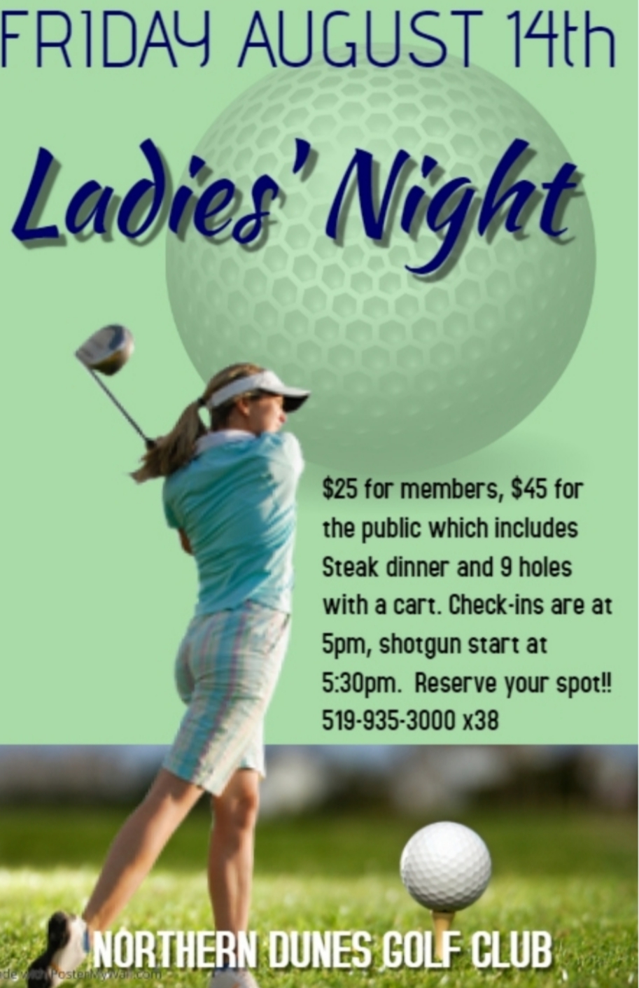 LADIES NIGHT - SOLD OUT!! - Northern Dunes Golf Club